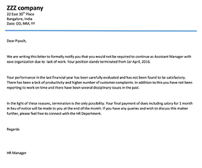 How To Write Employee Termination Letter - Infoupdate.org
